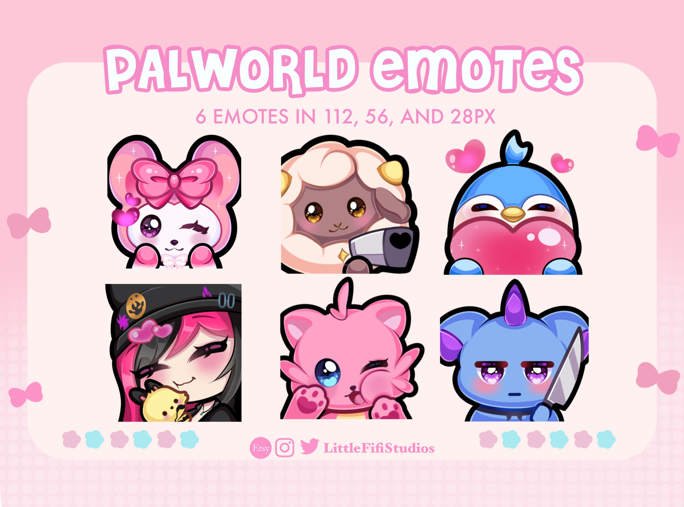 Palworld Twitch Emote Collection, Emotes for Twitch/youtube/kick ...