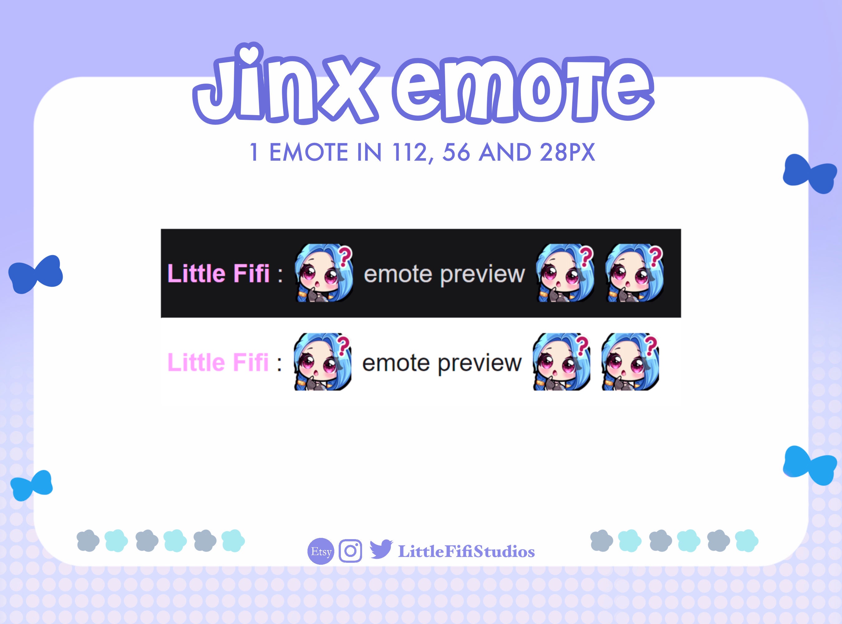 Jinx Twitch Emote Collection, Emotes for Twitch/youtube/kick/discord ...