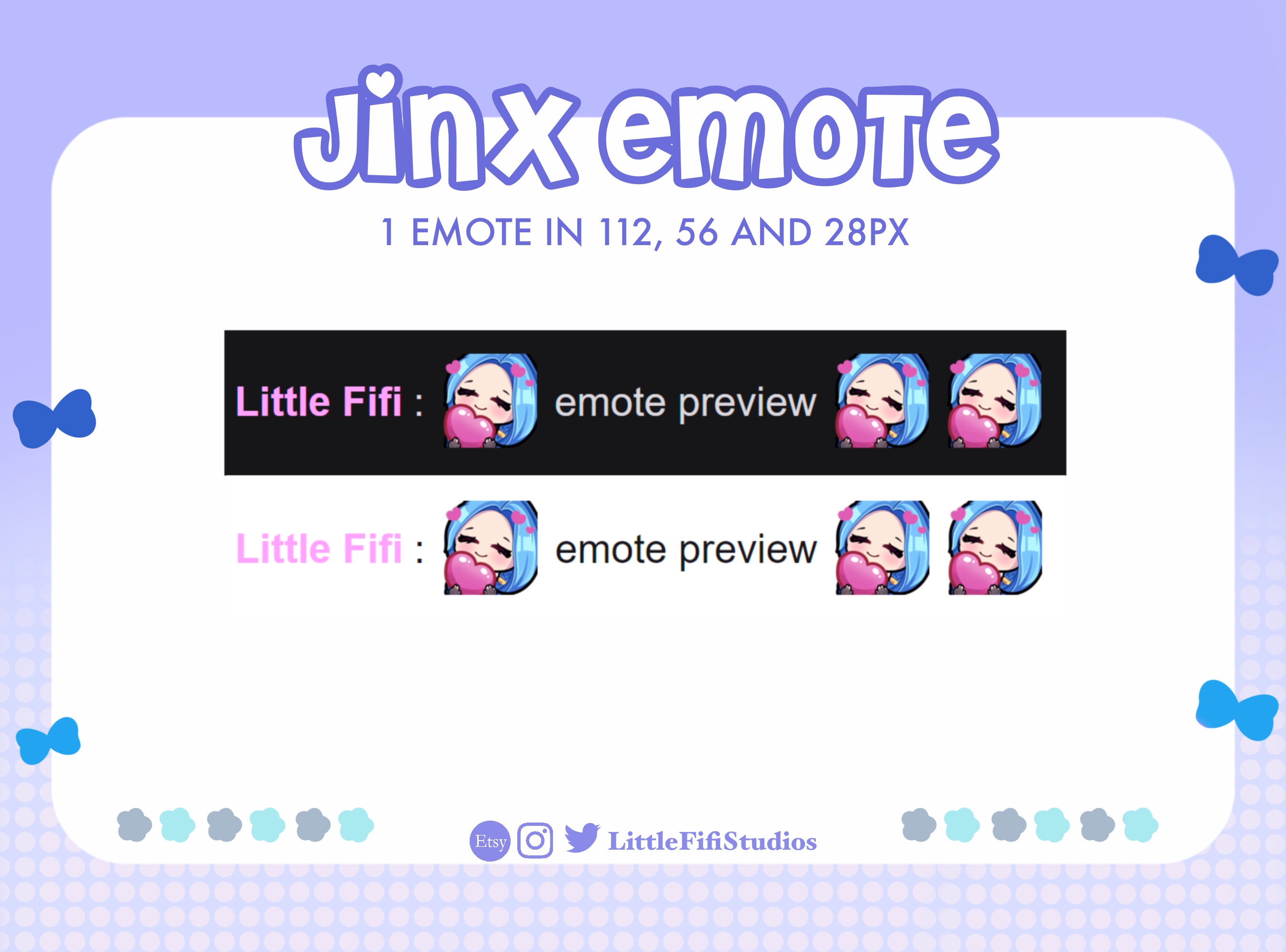 Jinx Twitch Emote Collection, Emotes for Twitch/youtube/kick/discord ...