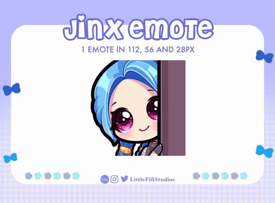 Jinx Twitch Emote Collection, Emotes for Twitch/youtube/kick/discord ...