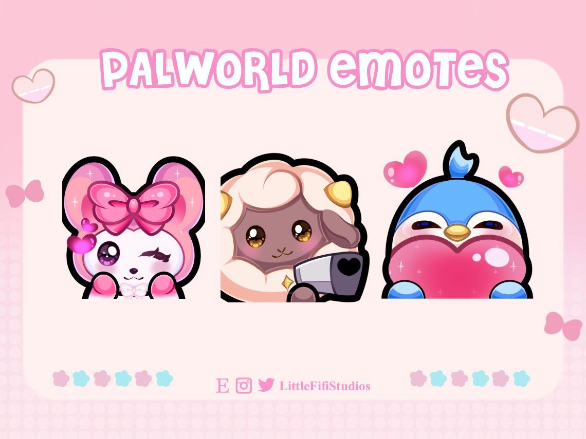 Palworld Twitch Emote Collection, Emotes for Twitch/youtube/kick ...