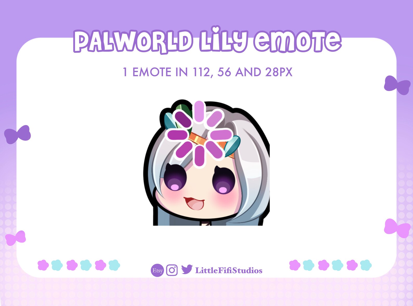 Palworld Lily Twitch Emote Collection, Emotes for Twitch/youtube/kick ...