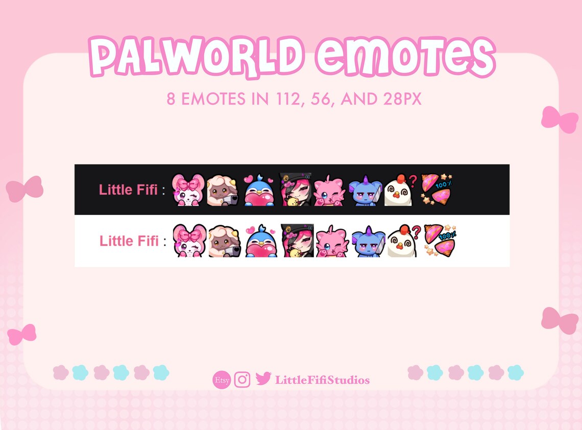 Palworld Twitch Emote Collection, Emotes for Twitch/youtube/kick ...