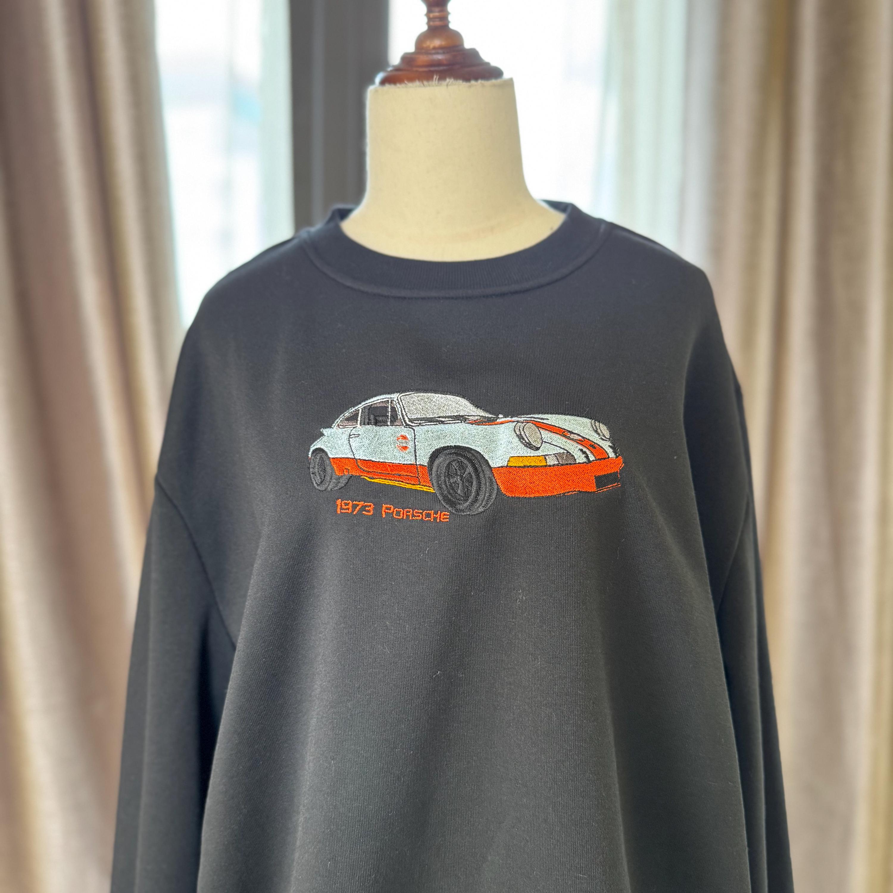 Porsche 911 Embroidered Sweatshirt, Classic Car Hoodie, Retro Porsche ...