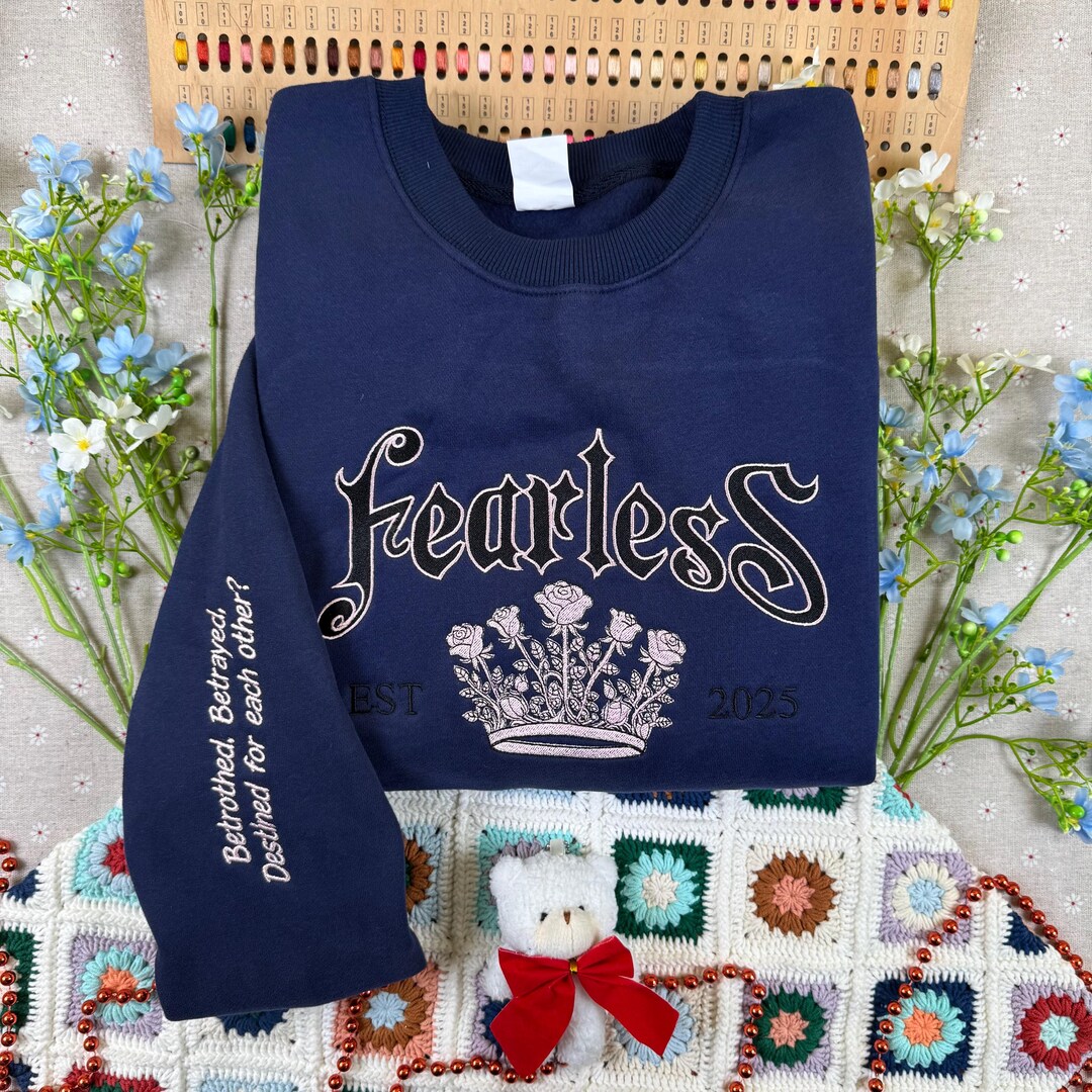 Fearless Embroidered Sweatshirt, Powerless Series Hoodie, Kai & Paedyn ...