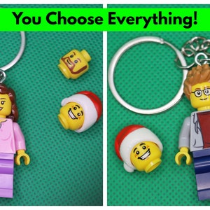 Personalised LEGO® Minifig Keyrings, Personalised Keyring, Gift for Him ...