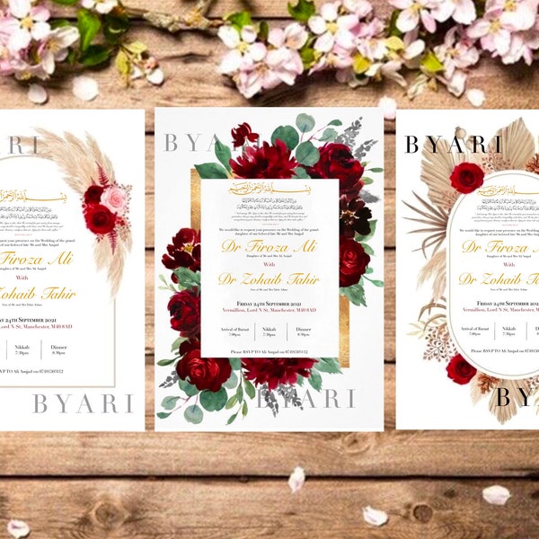 Baraat Invitations - Etsy