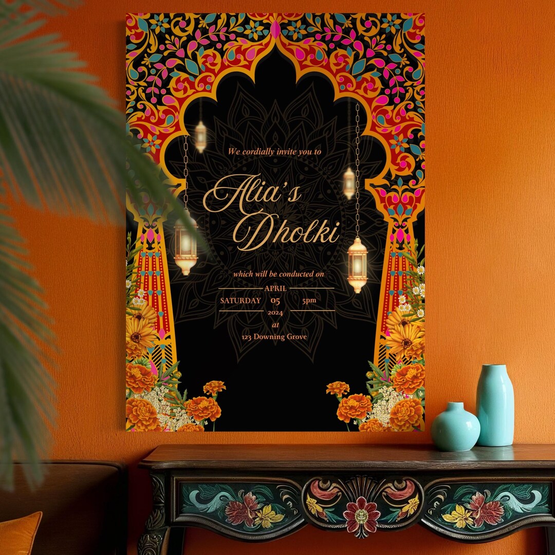 Mendhi Dholki Haldi Sanger Sign Board Design | Welcome Board Invite ...