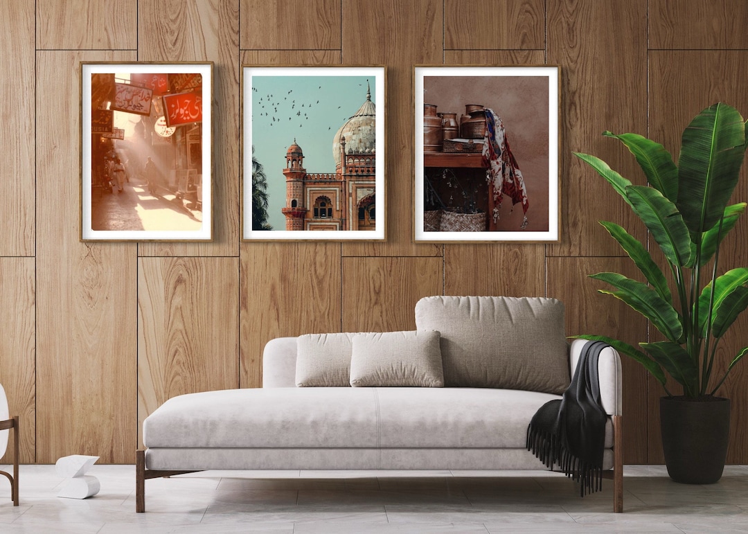Pakistan Set of 3 Prints | Modern Art | Living Room Bedroom | Wall Art ...
