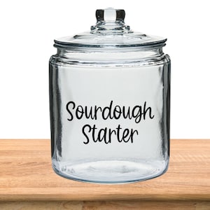 Sourdough Starter, Glass, Jar, Bread, Homemade, Dough, Kit, Grow ...