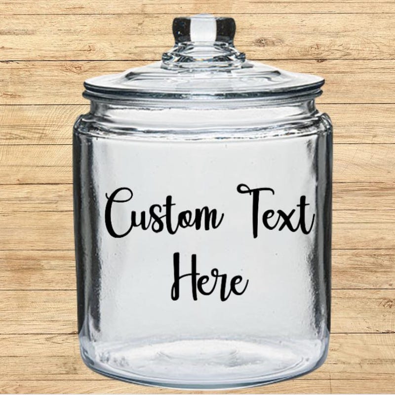 Wedding Glass Canisters - Etsy