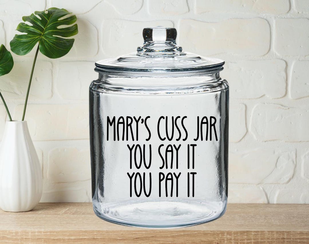 Personalized, Glass, Jar, Gift, Birthday, Housewarming, Custom, Home ...
