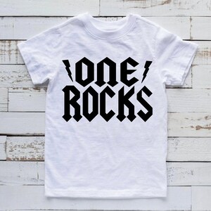 One Rocks Birthday Shirt, One Rocks, Rock N Roll Birthday, Rock N Roll ...