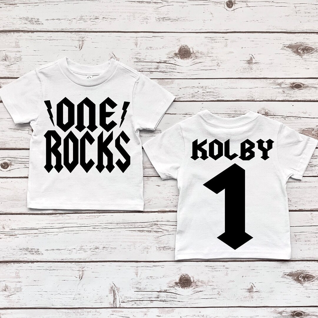 One Rocks Birthday Shirt, One Rocks, Rock N Roll Birthday, Rock N Roll ...