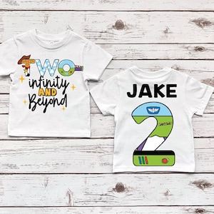 Two Infinity and Beyond Shirt, Toy Story Birthday Shirt, Woody Birthday ...