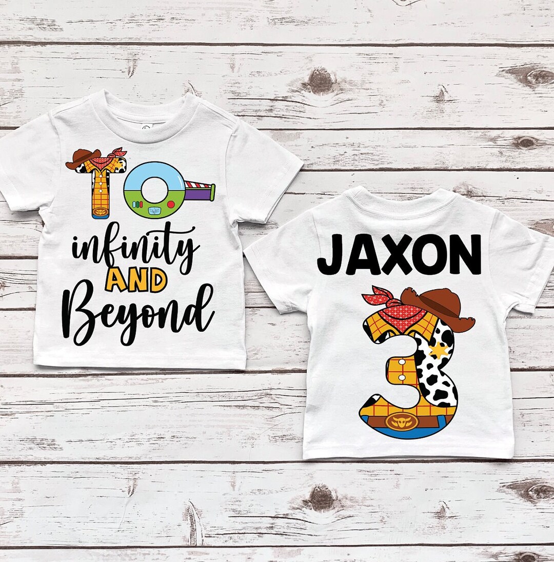 Two Infinity and Beyond Shirt, Toy Story Birthday Shirt, Woody Birthday ...