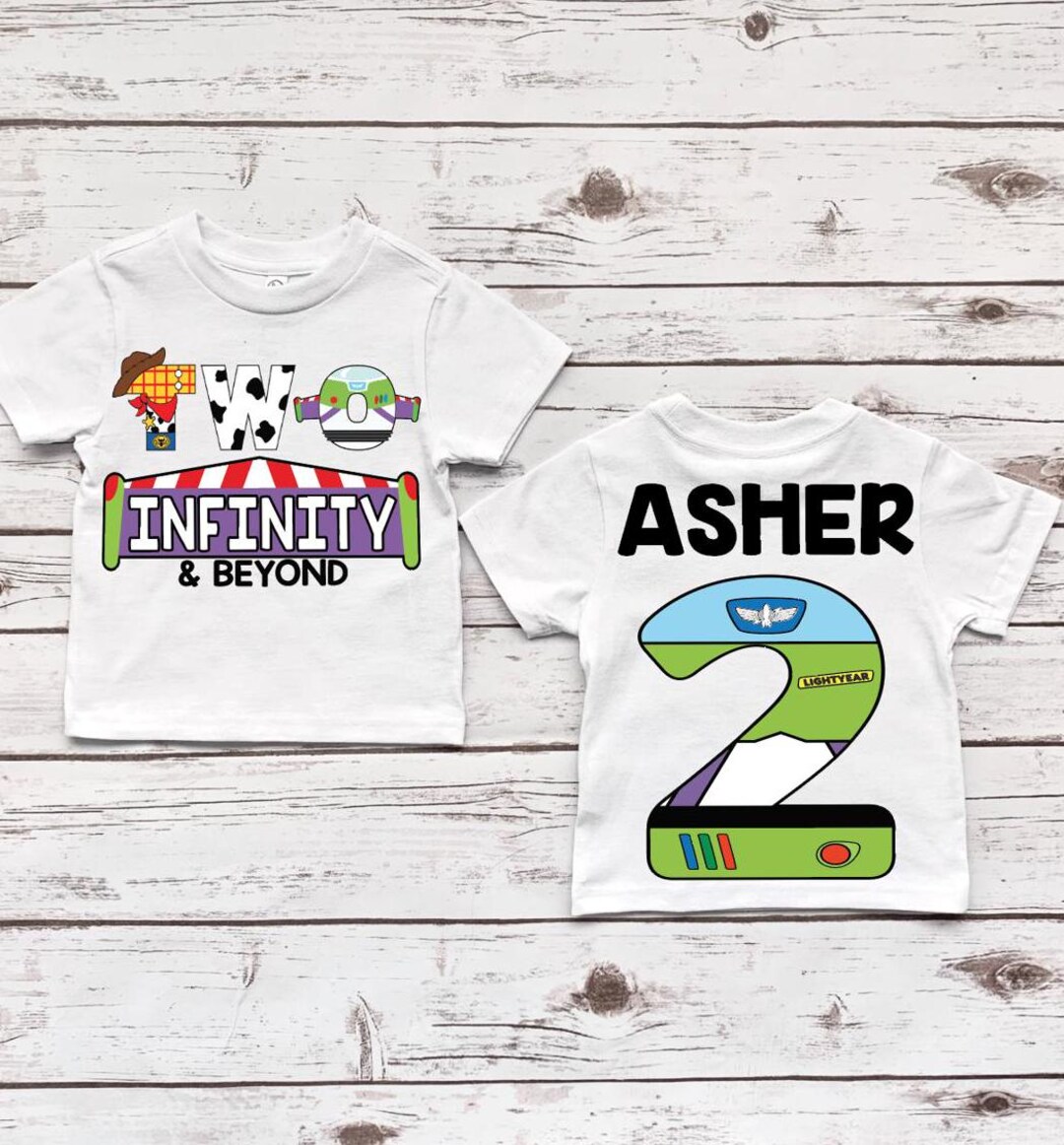 Two Infinity and Beyond Shirt, Toy Story Birthday Shirt, Woody Birthday ...