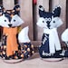 Candy Corn Fabric Fox, Halloween Fox, Fox Decor, Fall Decoration ...