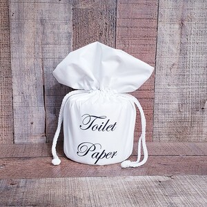 Toilet Paper Cover, White Spare Tissue Roll, Spare Tissue Cover ...