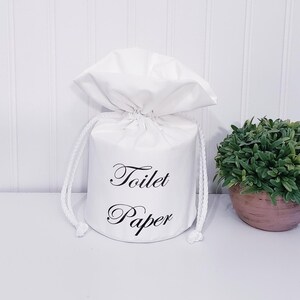 Toilet Paper Cover, White Spare Tissue Roll, Spare Tissue Cover ...