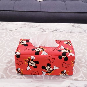 Mickey Mouse Tissue Box Cover, Cover, Mickey Mouse Decor, Nursery ...