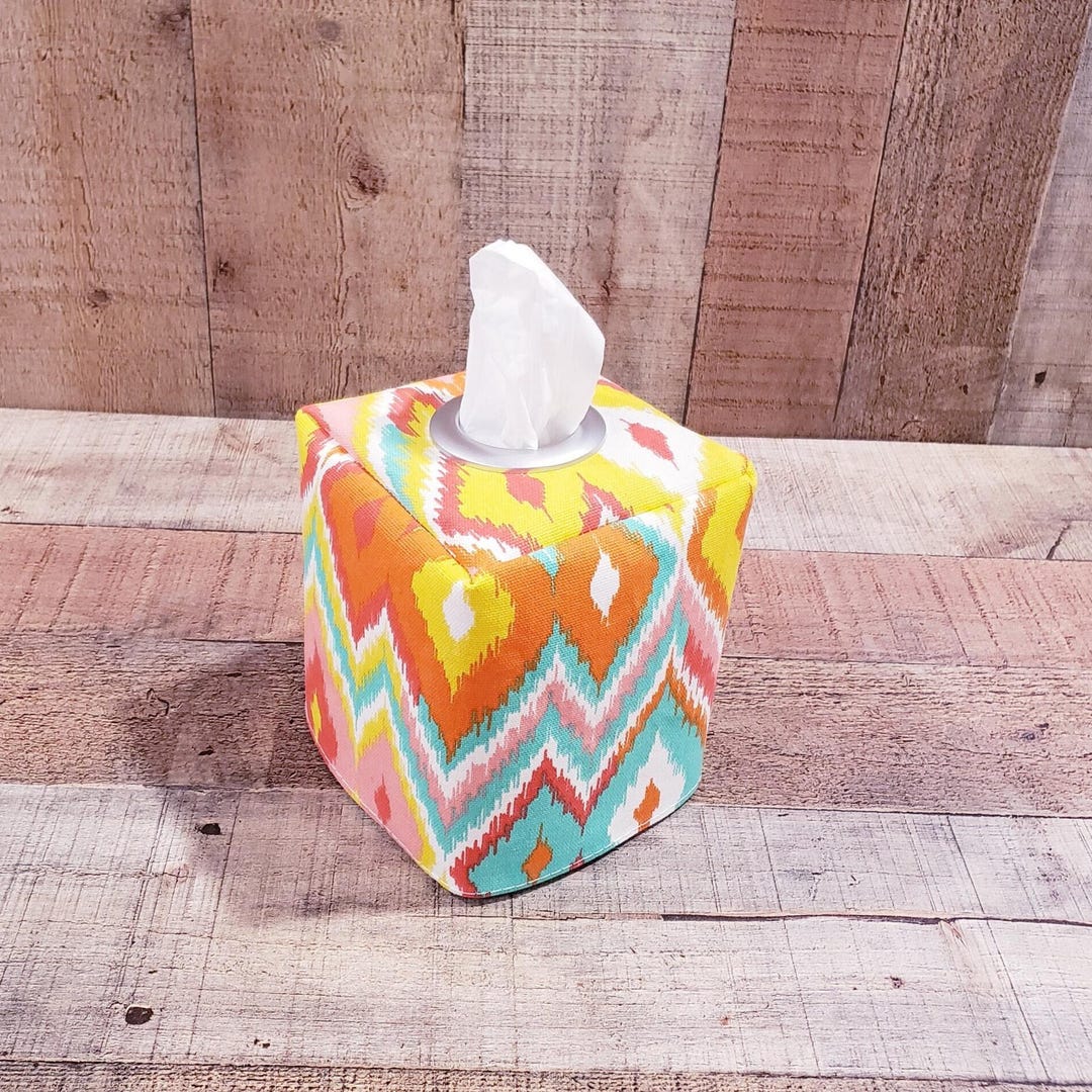 Multi Colored, Tribal Print Tissue Box Cover, Decorative Cover, Tissue ...