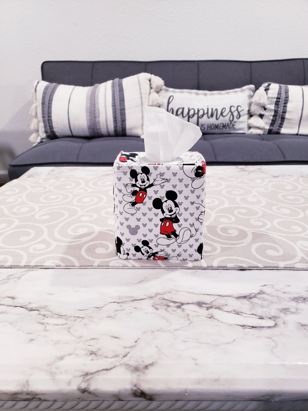 Mickey Mouse Tissue Box Cover, Cover, Mickey Mouse Decor, Mickey Decor ...