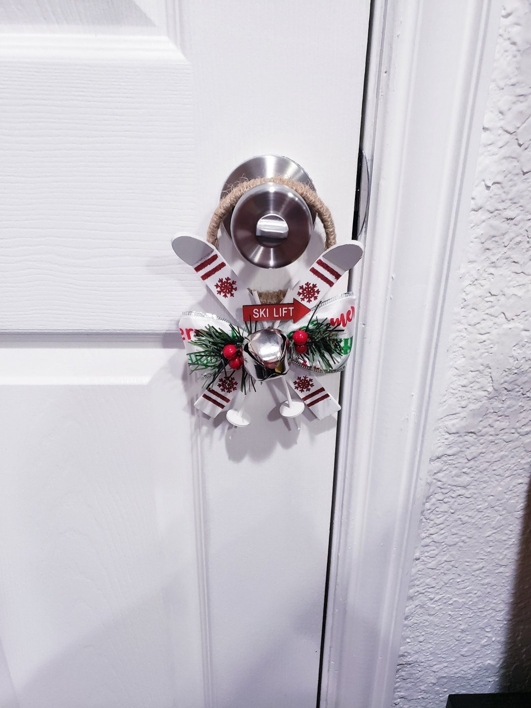 Christmas Door Charm, Door Knob Decor,christmas Door Knob Hanger, Door ...