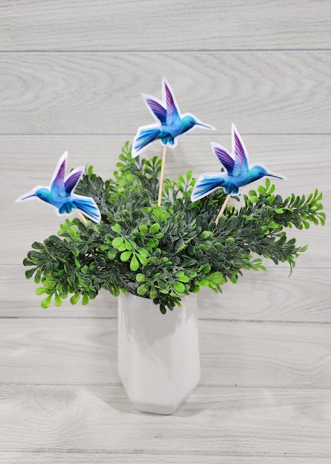 Floral Picks,bird Decor,hummingbirds,plant Sticks,spring Floral Picks ...