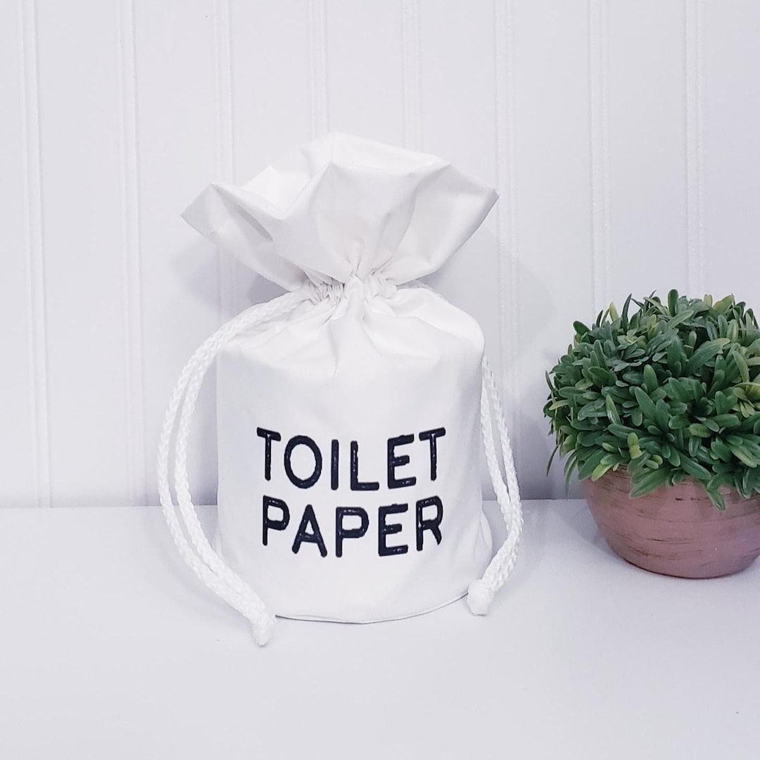 Toilet Paper Cover, White Spare Tissue Roll, Spare Tissue Cover ...