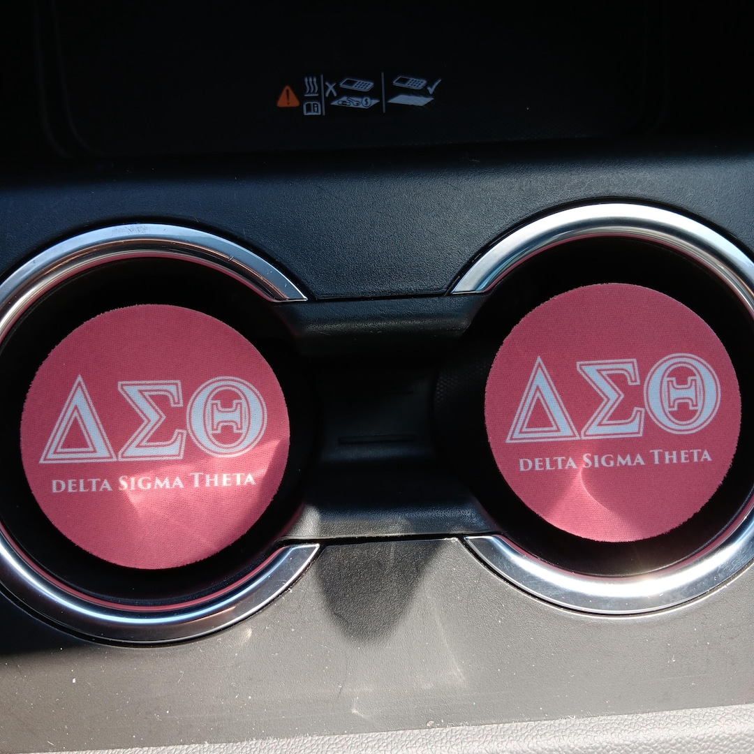 Delta Sigma Theta, Sorority, Car Accessories, Car Decor, Car Coasters ...