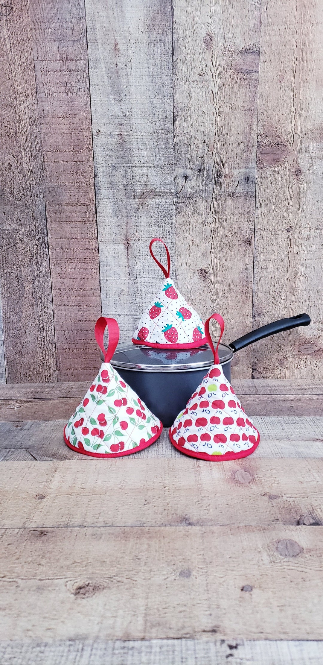 Set of 2,quilted Japanese Pot Lid Holder, Pot Holder,hot Pot Lid Holder ...