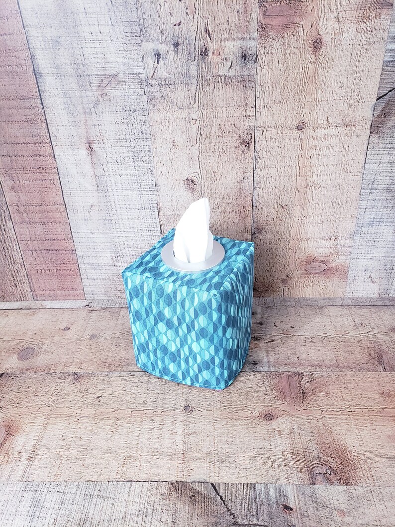 Teal Tissue Box Cover, Teal Decor, Tissue Box Cover, Spring Decor ...