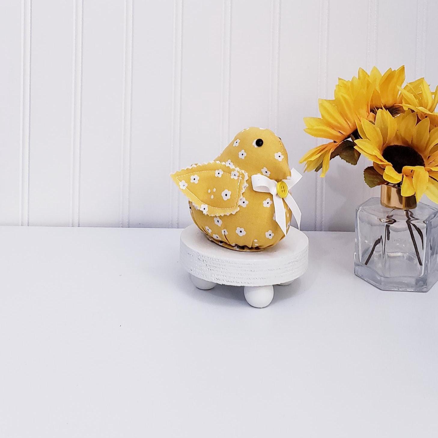Yellow Birds,fabric Spring Birds, Stuffed Birds, Easter Bird Decor ...