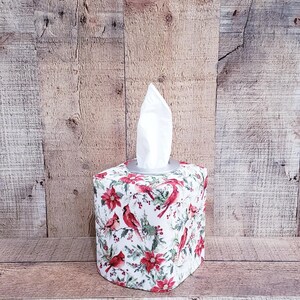 Cardinal Tissue Box Cover,cardinal Decor,christmas Cardinal,fabric ...