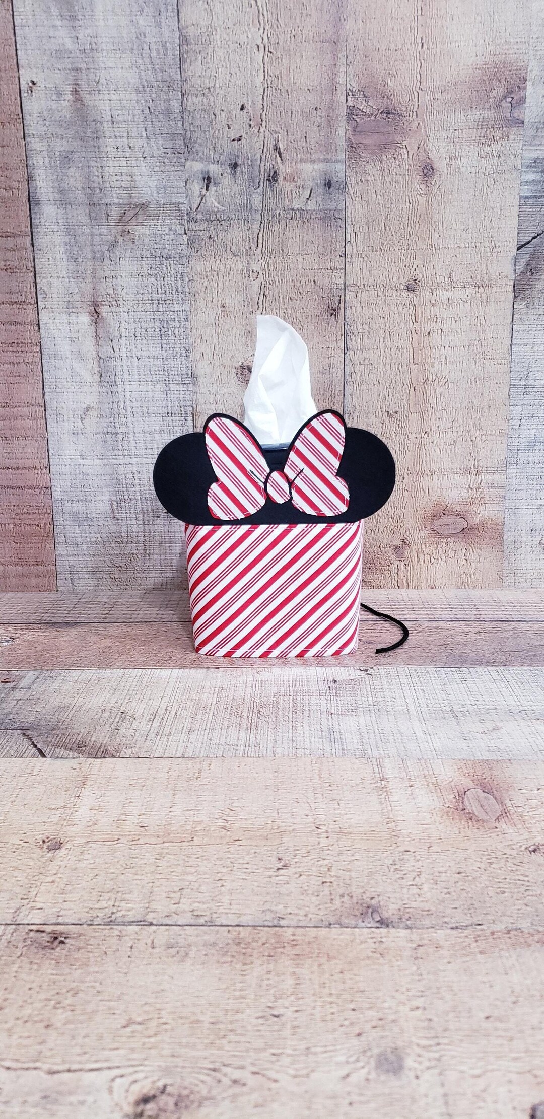 Candy Cane Decor,minnie Mouse Tissue Box Cover,tissue Box Slipcover ...