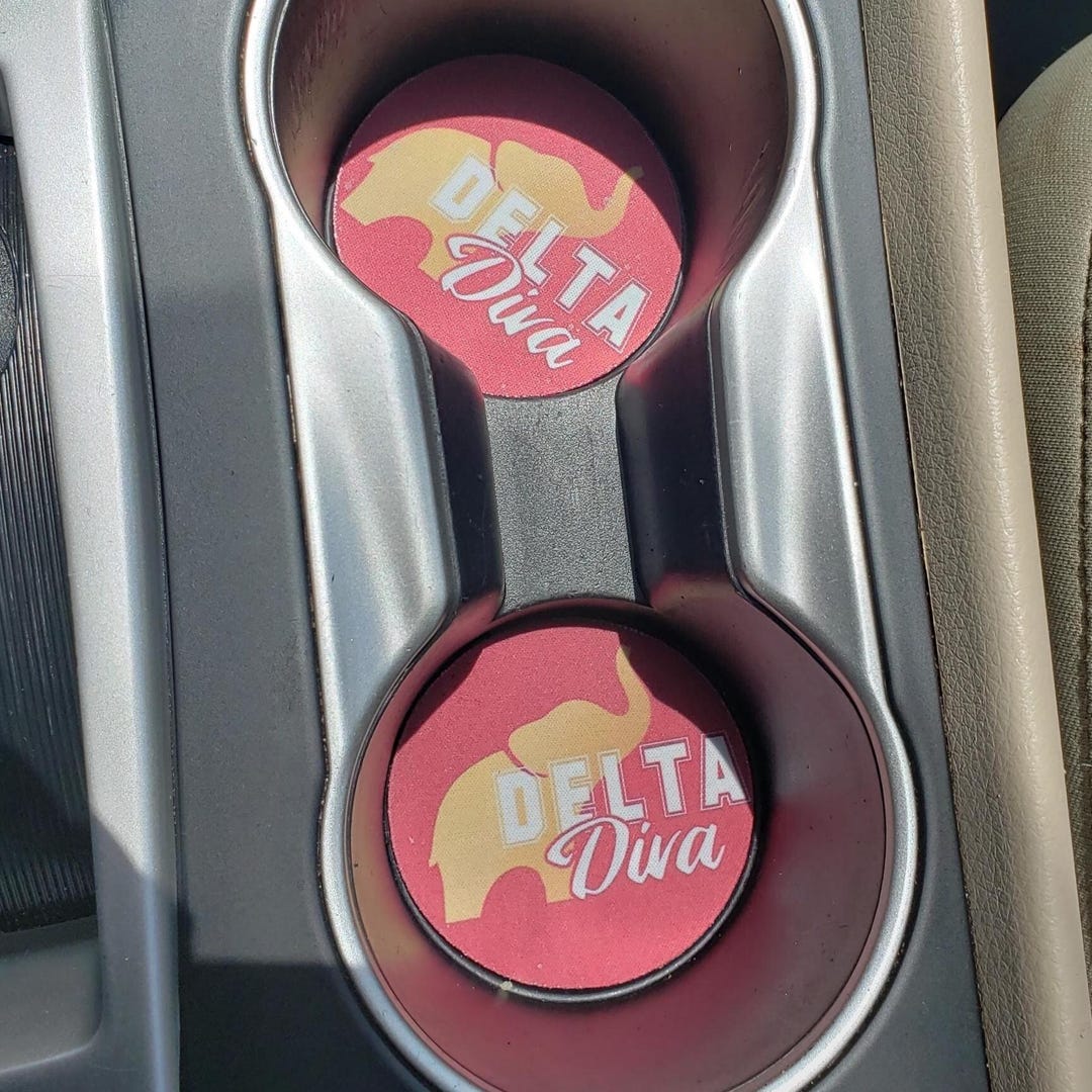 Delta Sigma Theta, Sorority, Car Accessories, Car Decor, Car Coasters ...