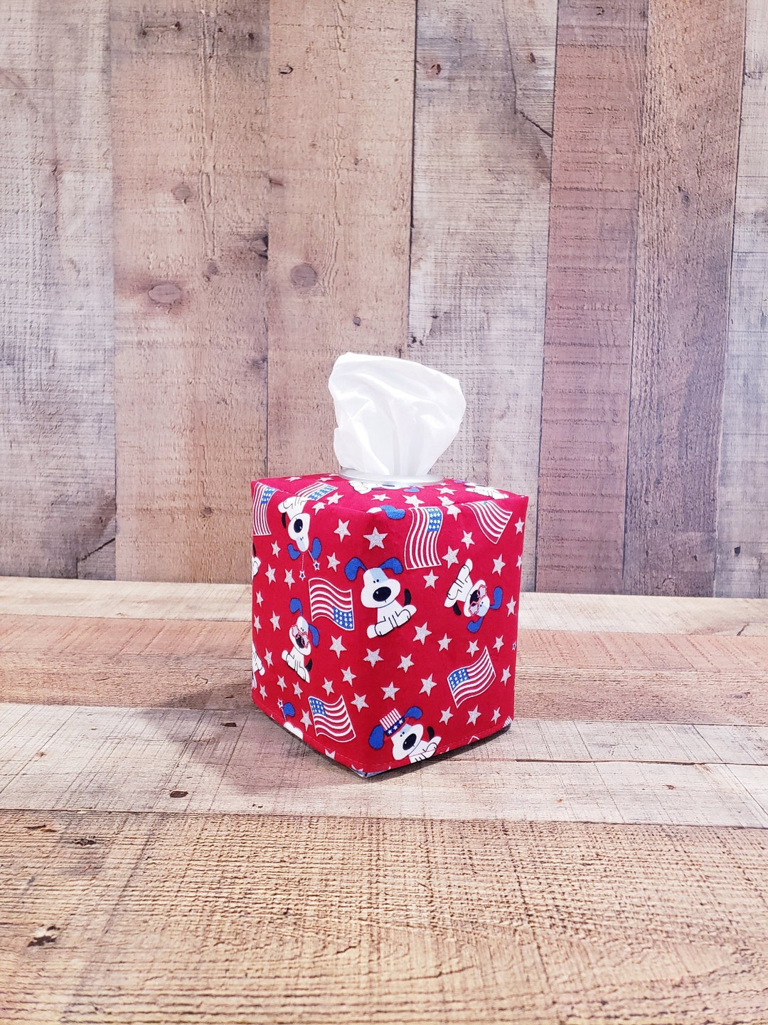 Patriotic Decor Patriotic Tissue Box Tissue Box Cover - Etsy