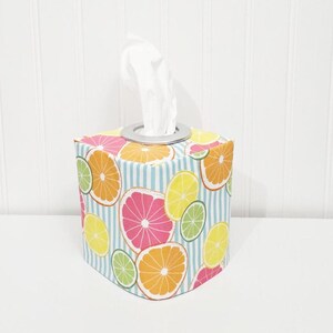 Fabric Tissue Box Cover,summer Tissue Box Cover,spring Decor,fabric ...