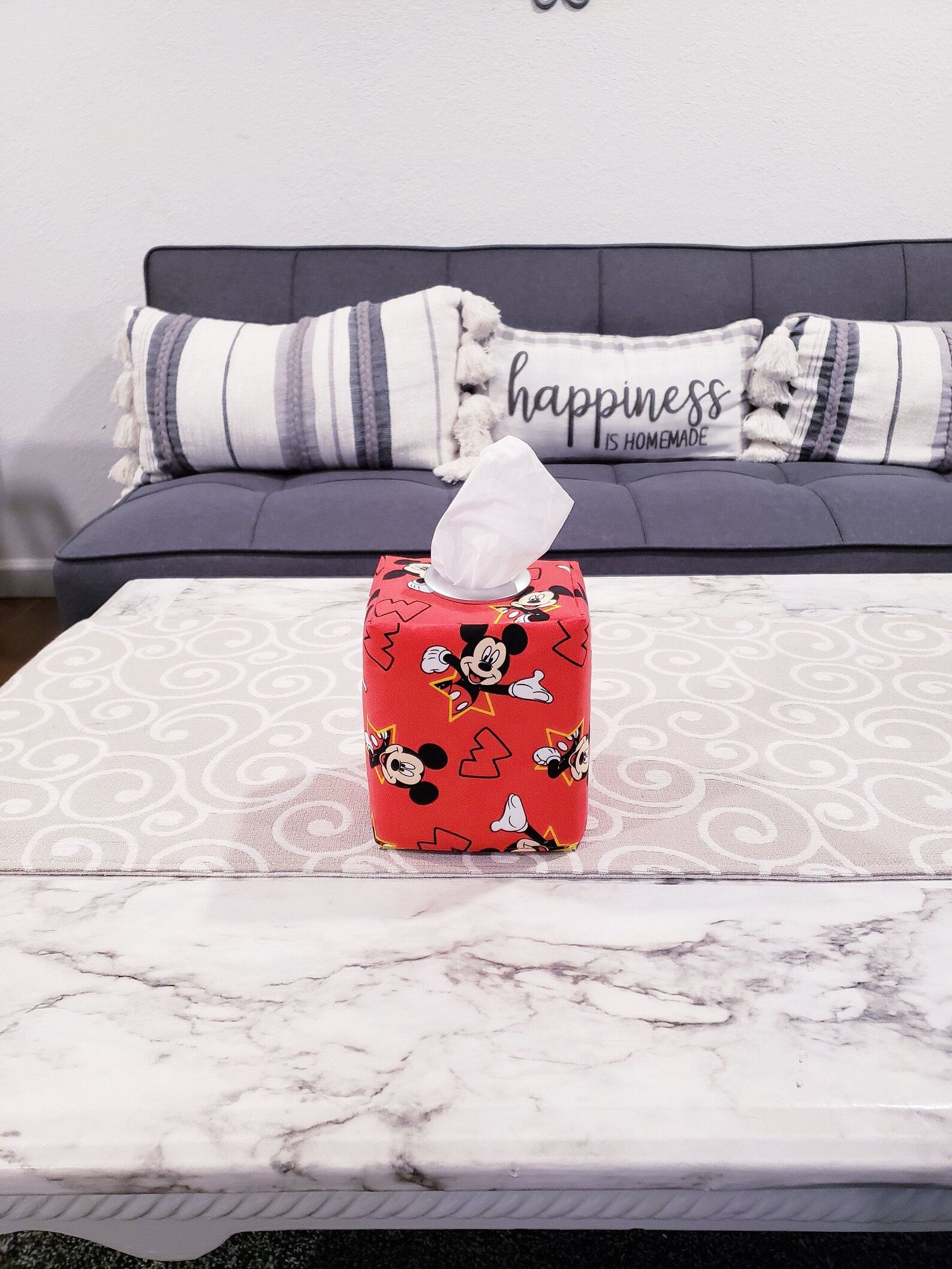 Mickey Mouse Tissue Box Cover, Cover, Mickey Mouse Decor, Nursery Decor ...