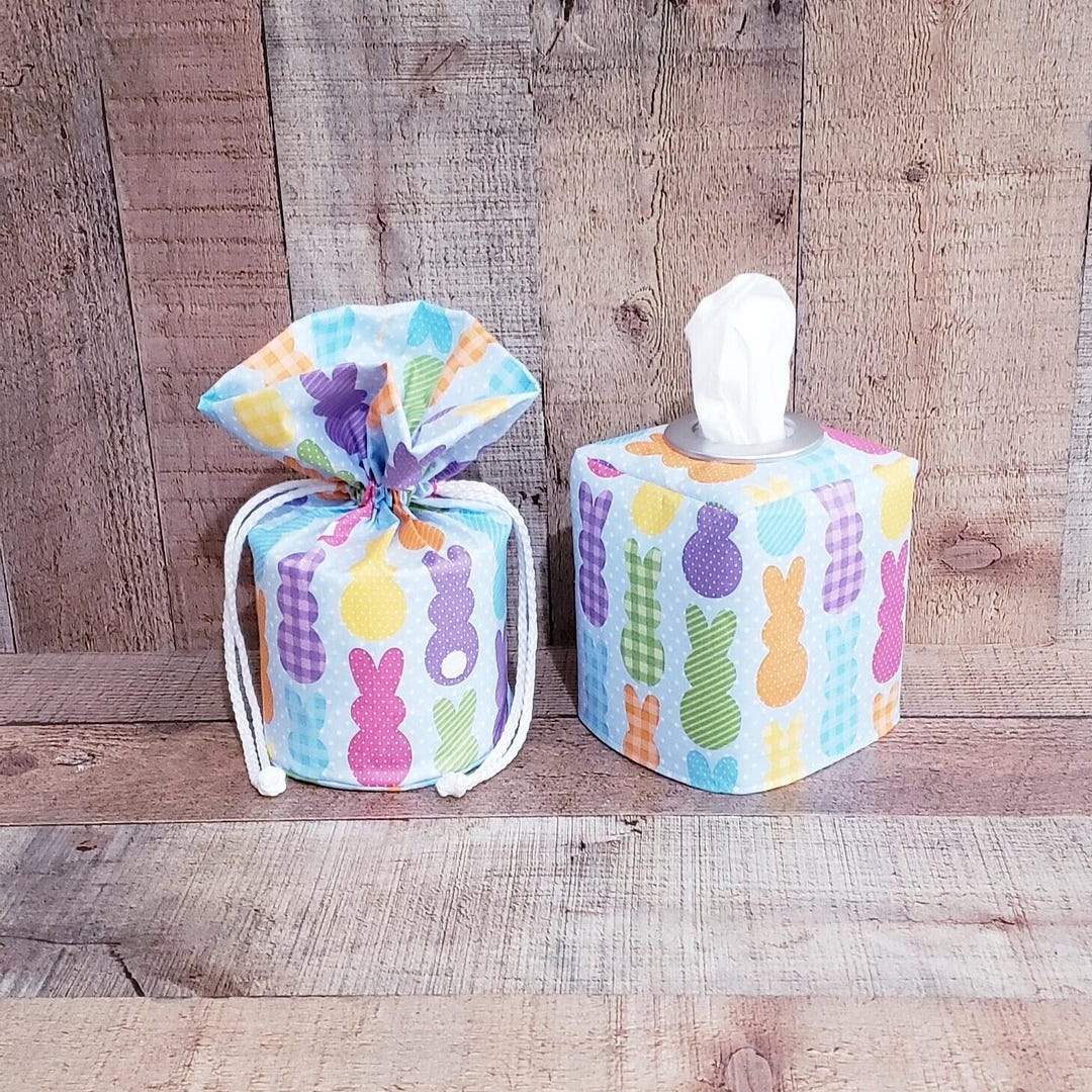 Easter Bunnies, Easter Decor, Tissue Box Cover, Toilet Paper Cover ...