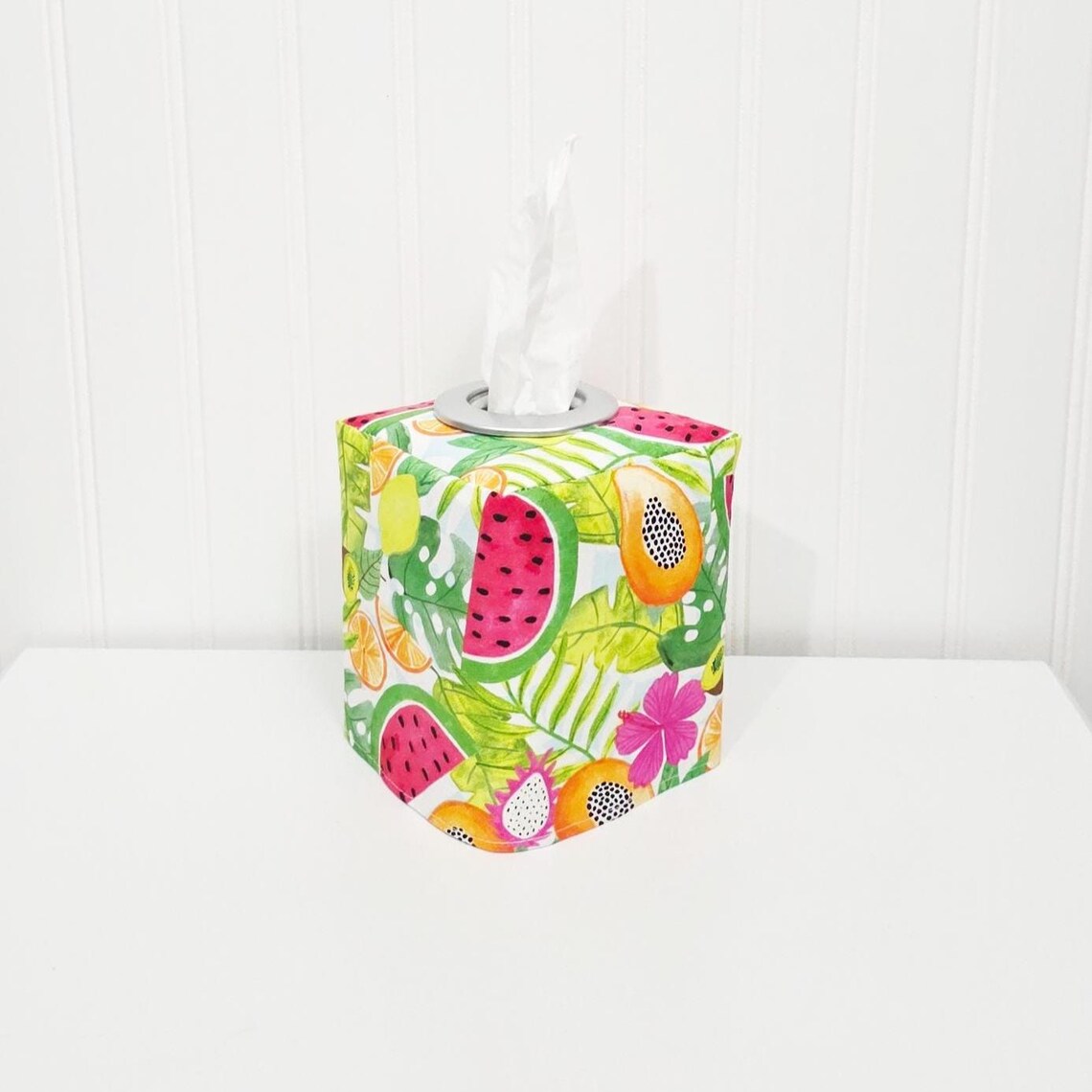 Tropical Decor,island Decor,fabric Tissue Box Cover,summer Tissue Box ...