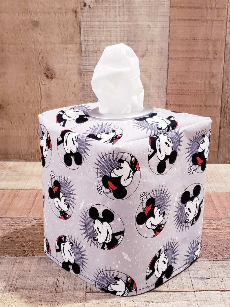 Mickey and Minnie Mouse Tissue Box Cover Tissue Cover Mickey - Etsy