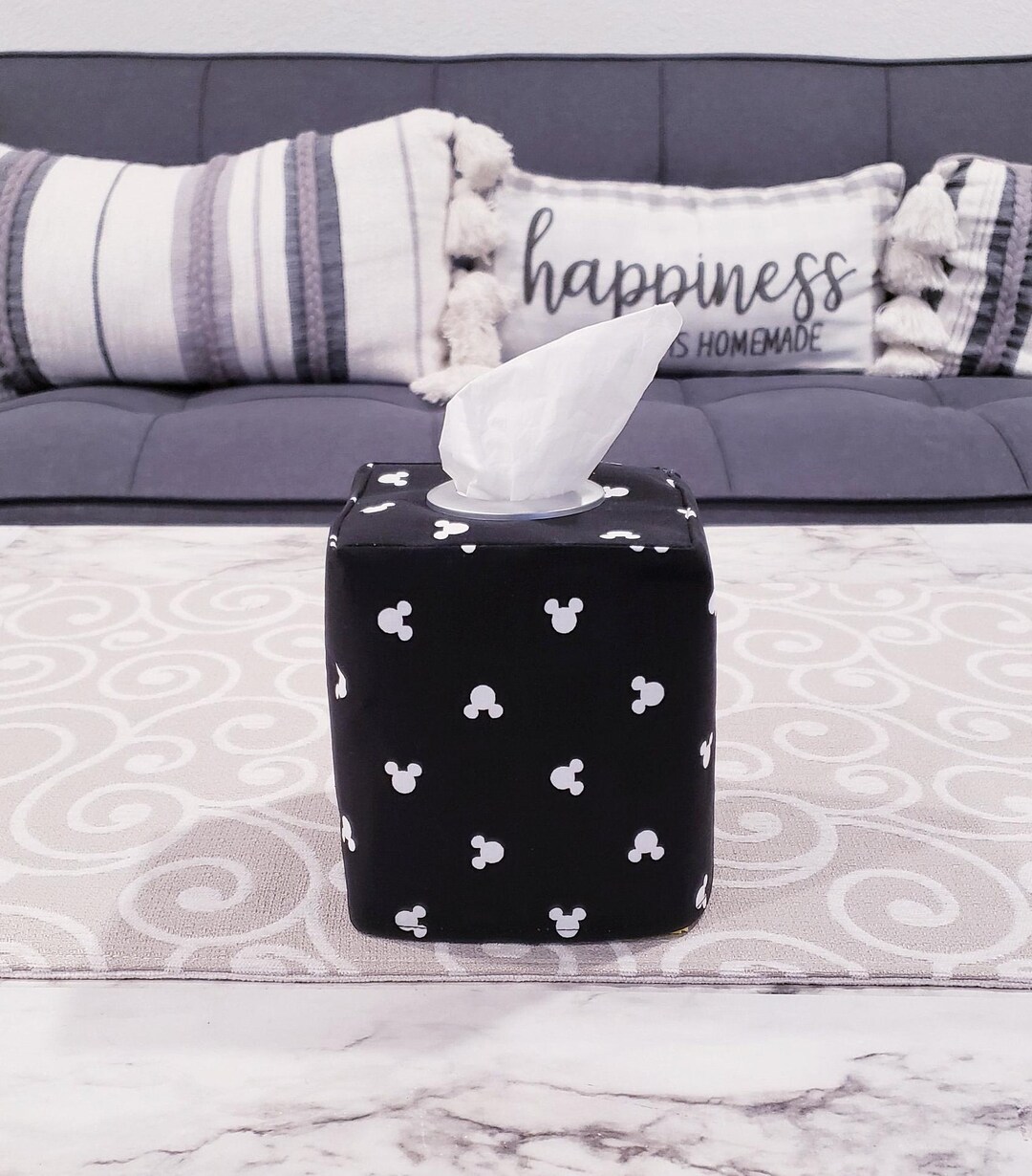 Mickey Mouse Decor,mickey Tissue Cover,fabric Tissue Box Cover,nursery ...