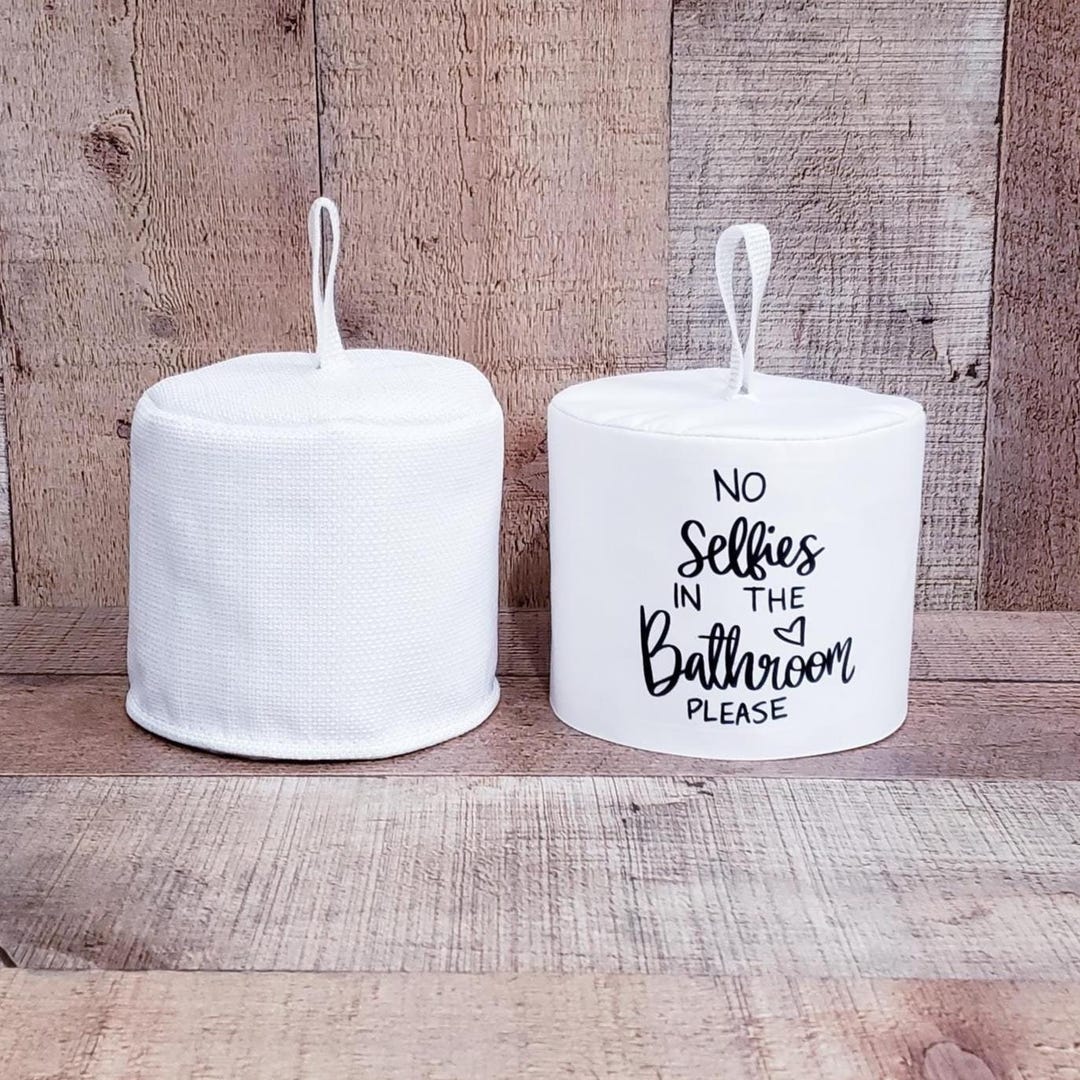 Toilet Paper Cover, White Spare Tissue Cover, Spare Tissue Slipcover ...