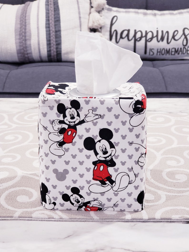 Mickey Mouse Tissue Box Cover, Cover, Mickey Mouse Decor, Mickey Decor ...