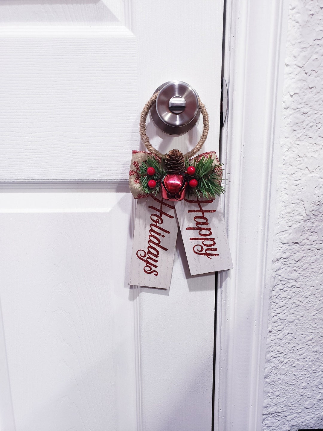 Christmas Door Charm, Door Knob Decor,christmas Door Knob Hanger, Door ...