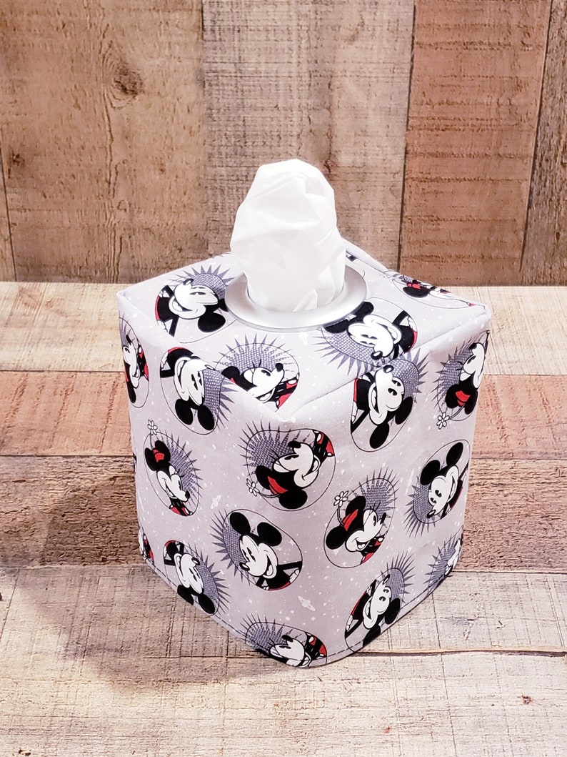 Mickey and Minnie Mouse Tissue Box Cover Tissue Cover Mickey - Etsy