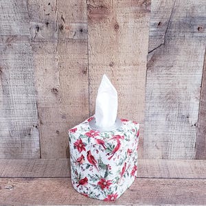 Cardinal Tissue Box Cover,cardinal Decor,christmas Cardinal,fabric ...