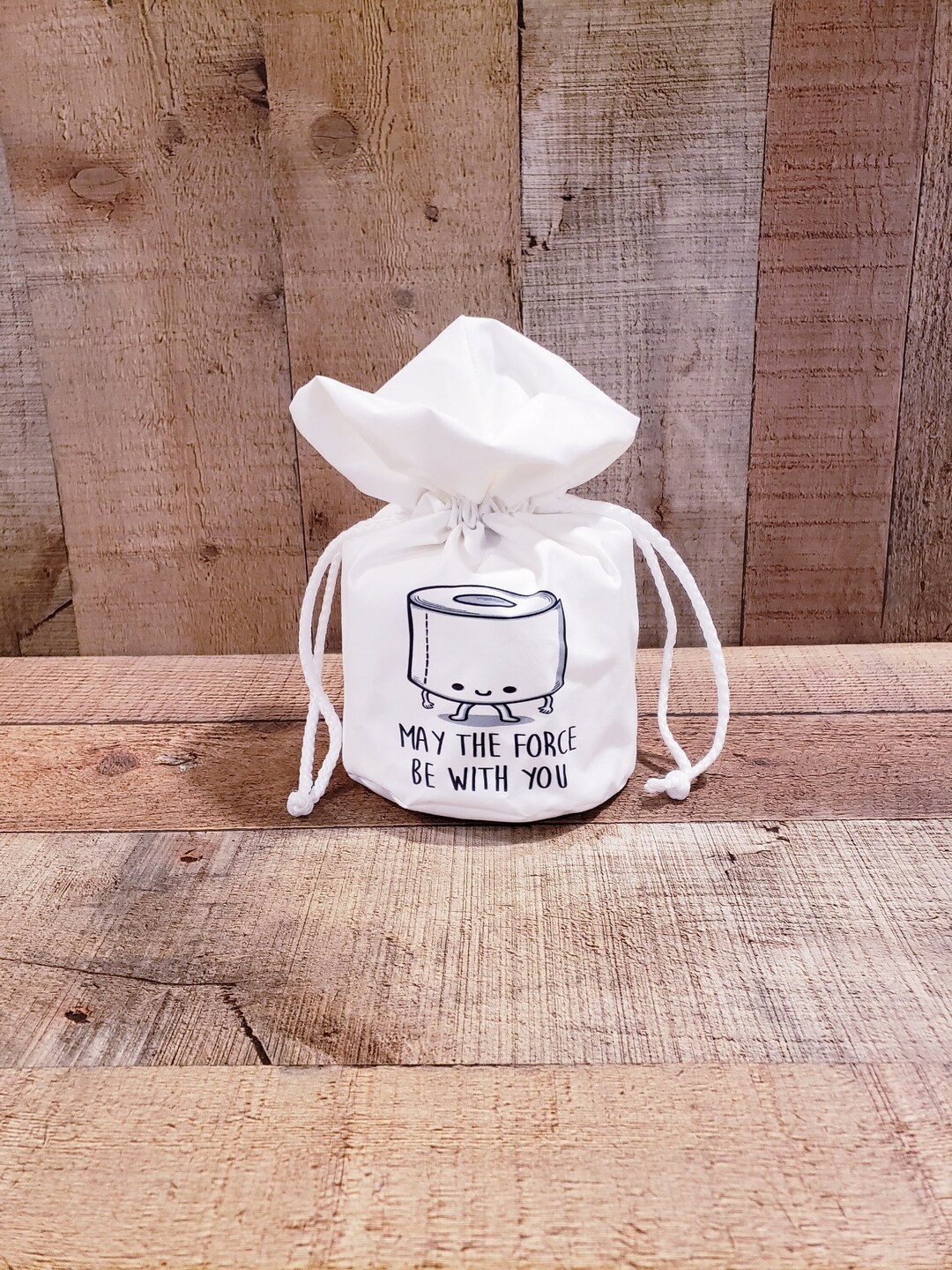 Humorous Decor, White Spare Tissue Roll, Bathroom Decoration, Fabric ...